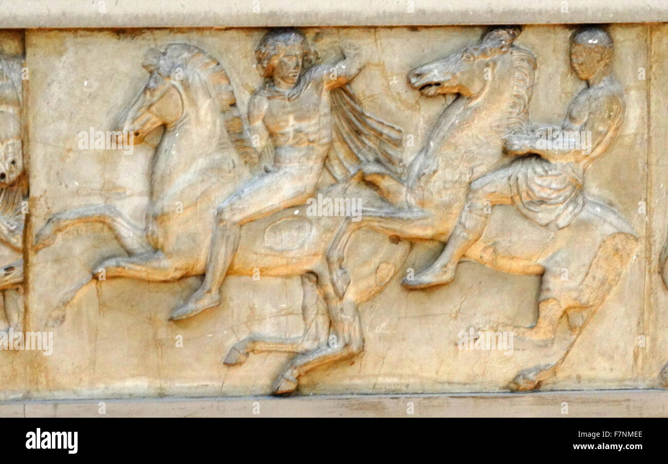 Frieze of the Parthenon dated 432 BC Stock Photo - Alamy