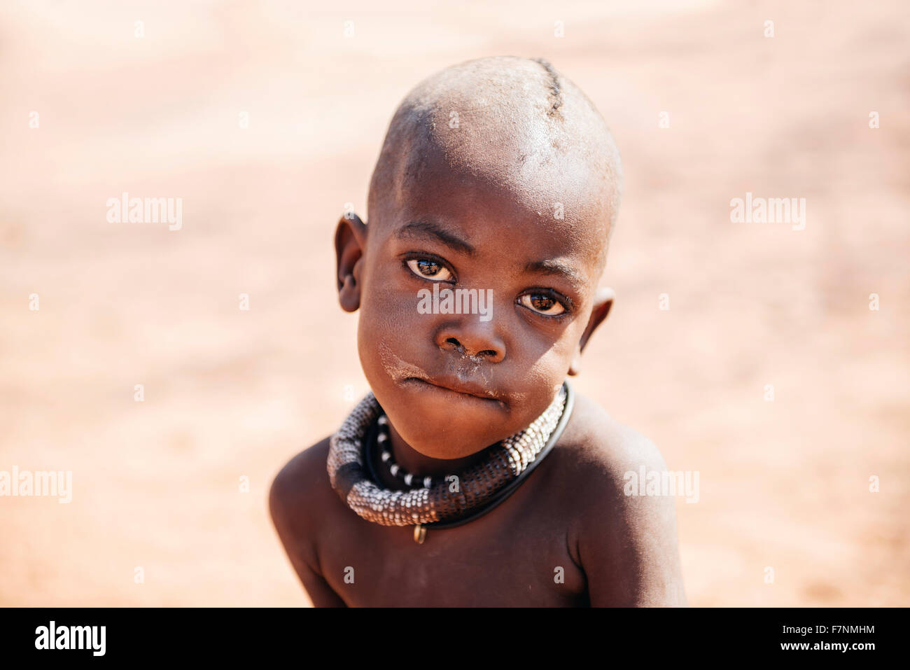 Namibia, Damaraland, portrait of little Himba boy Stock Photo - Alamy