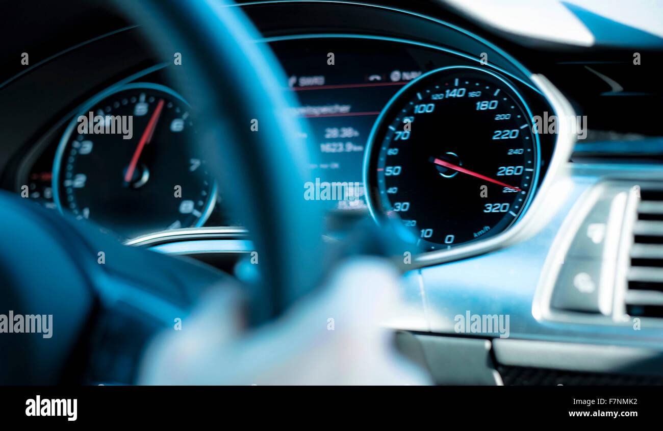 Car, dashboard, tachos, speed Stock Photo - Alamy