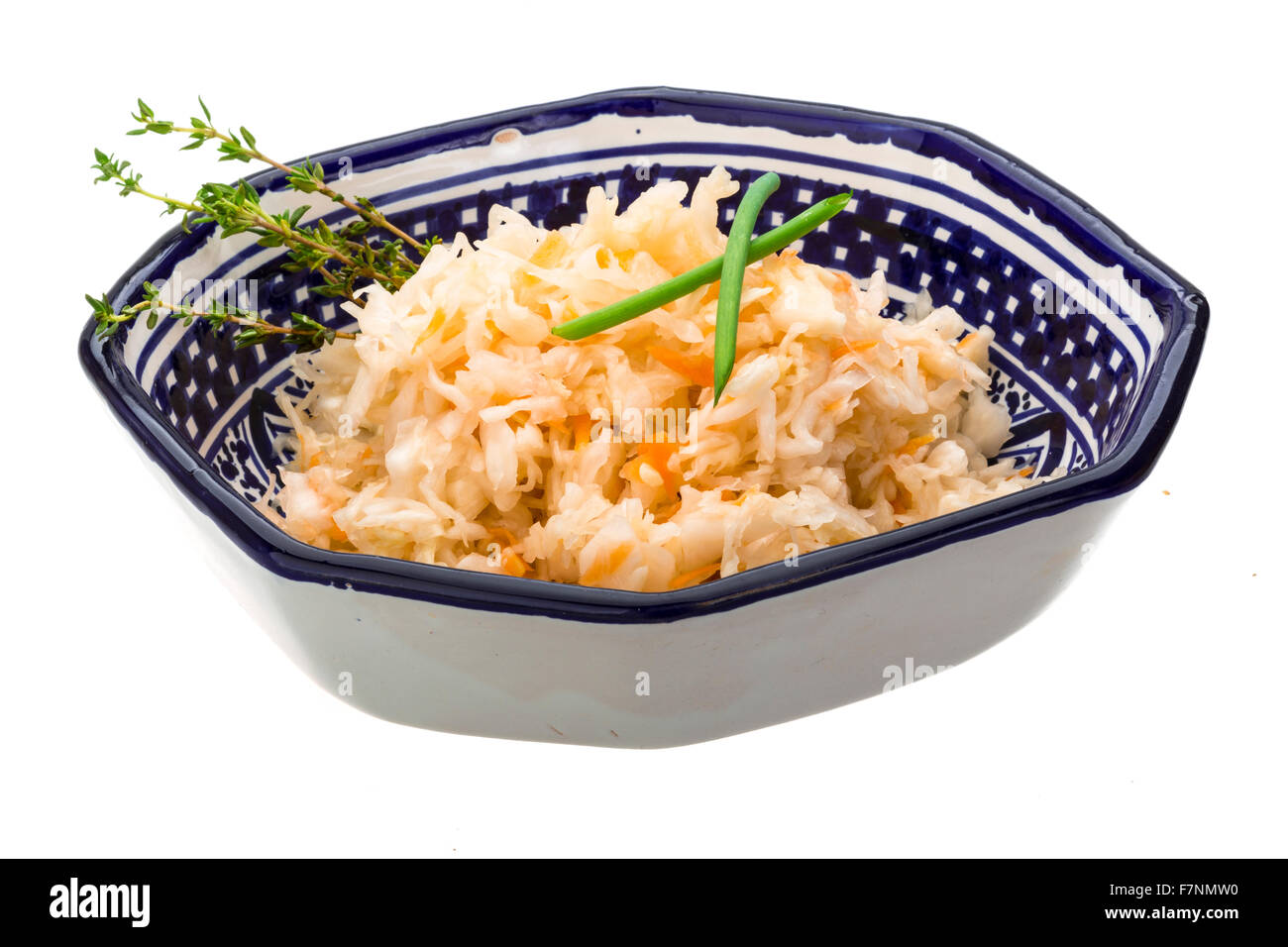 Fermented cabbage with herbs Stock Photo - Alamy