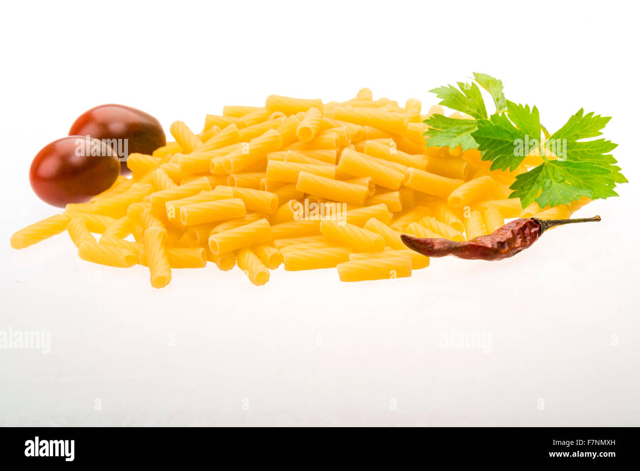 Italian pasta - raw macaroni Stock Photo - Alamy