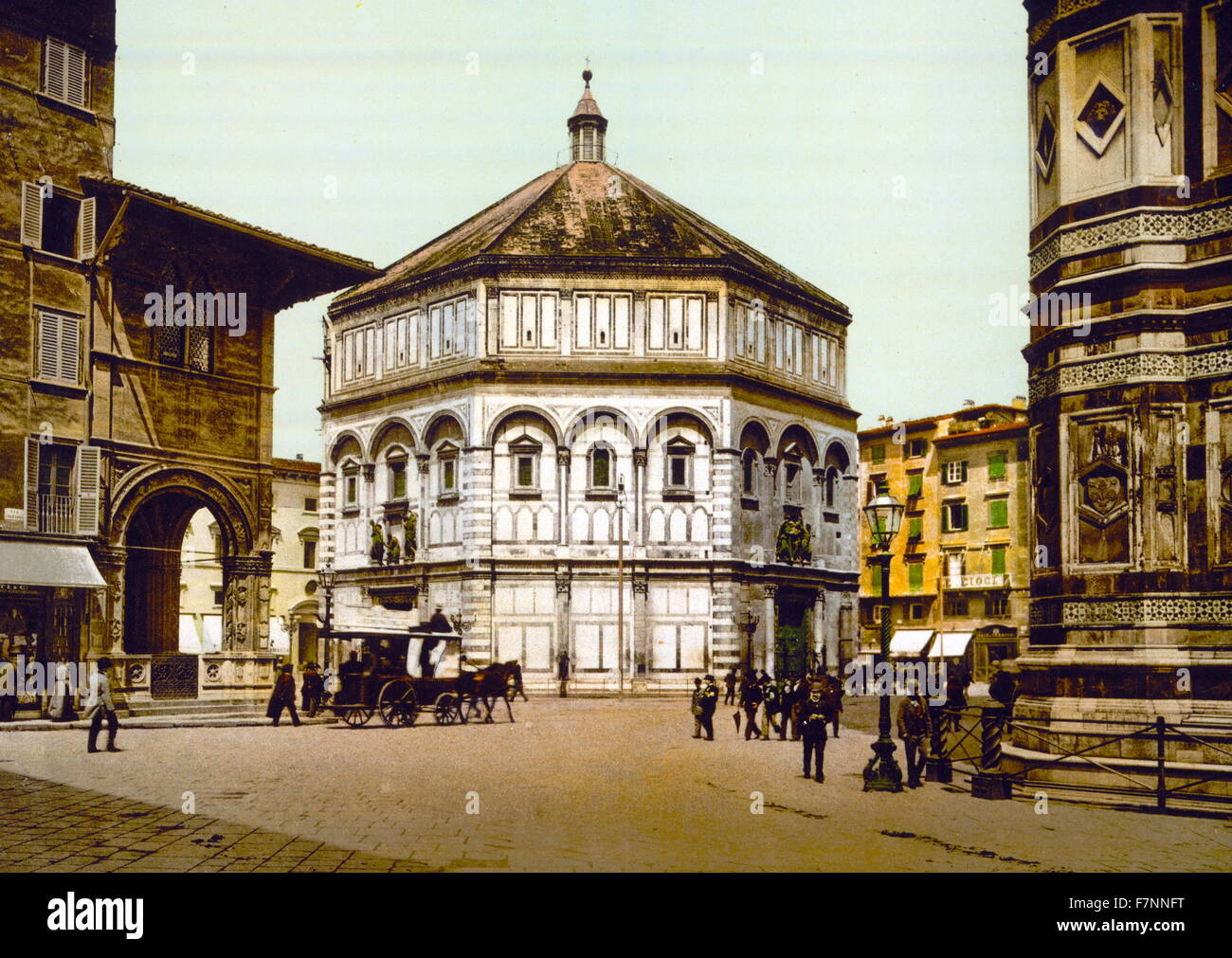 The Baptistery, Florence, Italy 1900 Stock Photo - Alamy