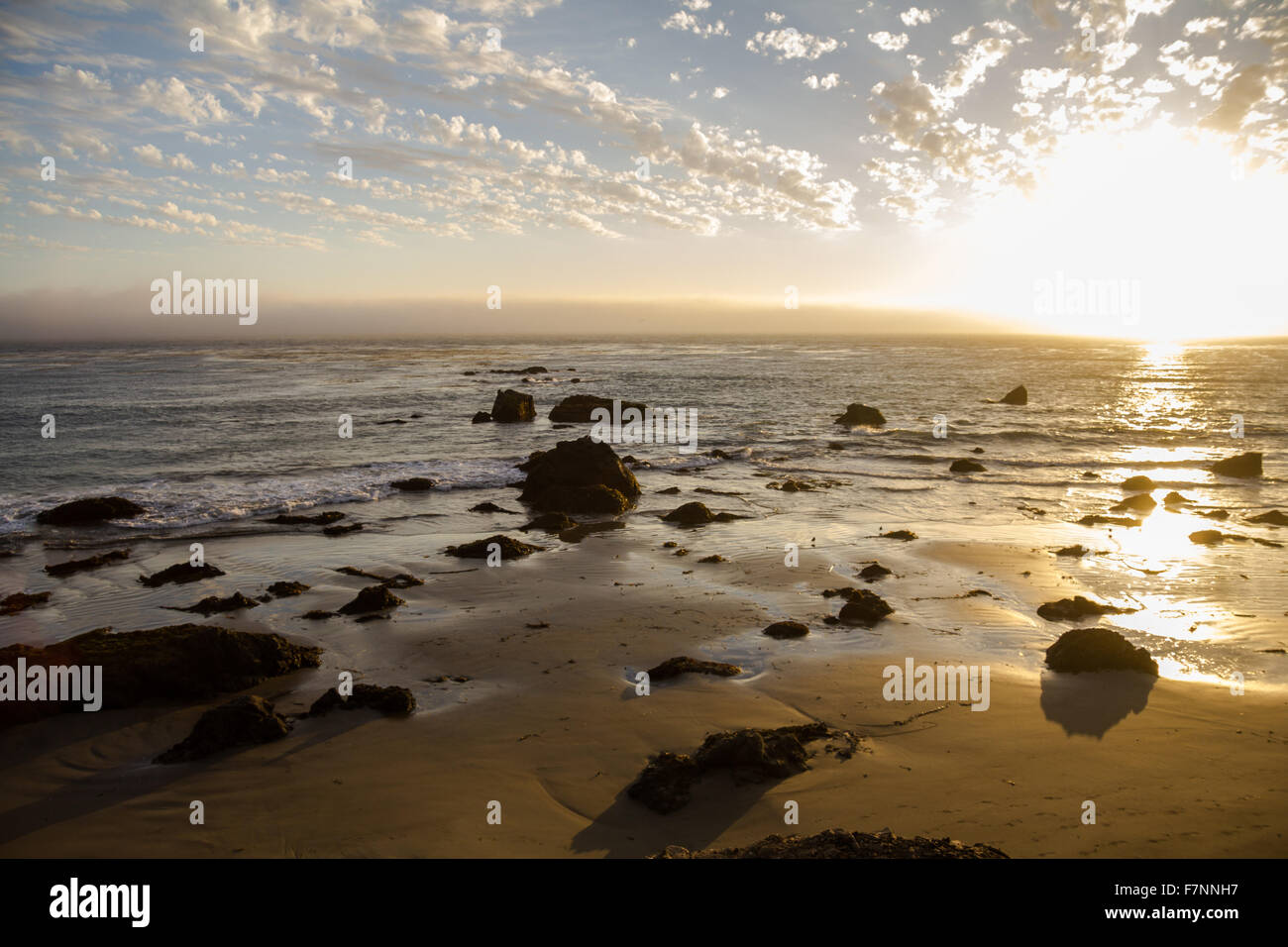 Pacific ocean at sunset in California Stock Photo - Alamy