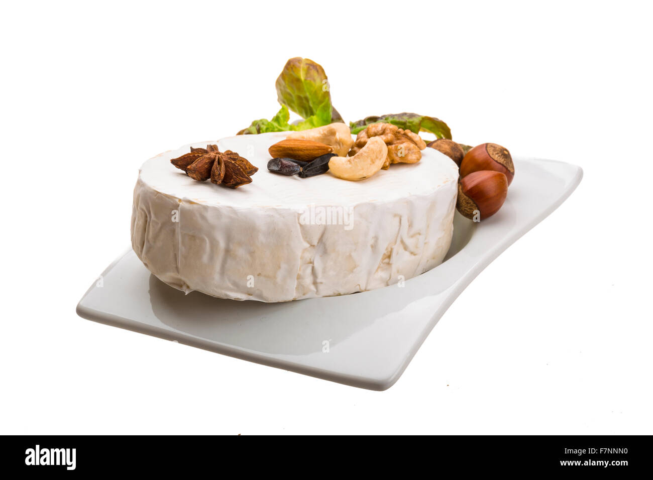 Fresh soft brie cheese Stock Photo - Alamy