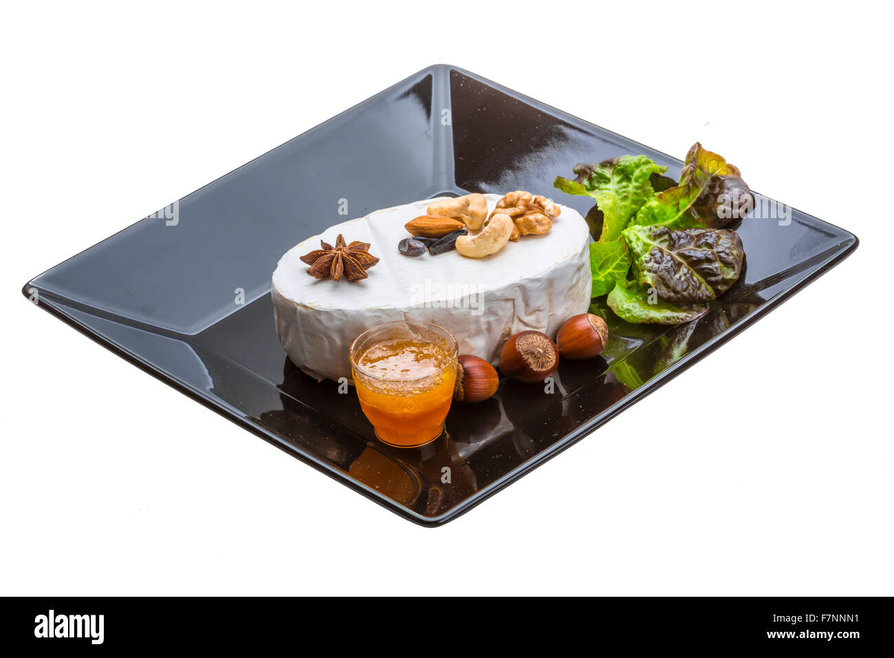 Fresh soft brie cheese Stock Photo - Alamy