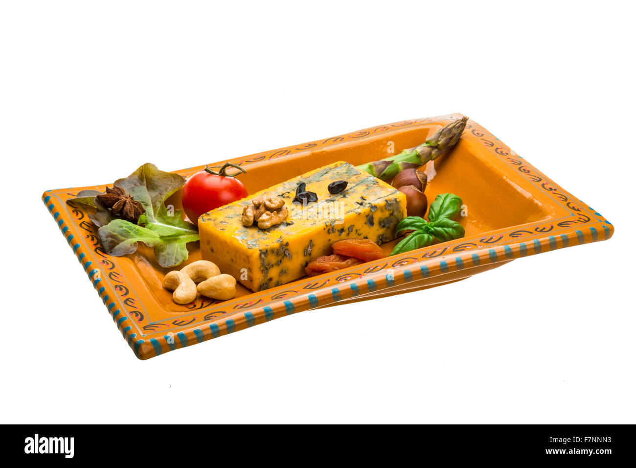 Gold cheese with mould Stock Photo - Alamy