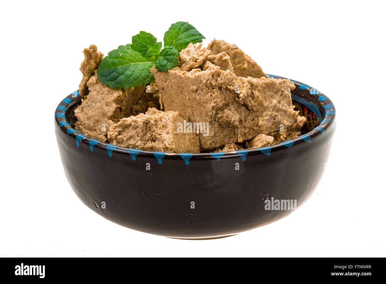 Sunflower Halva isolated studio macro shoot Stock Photo - Alamy