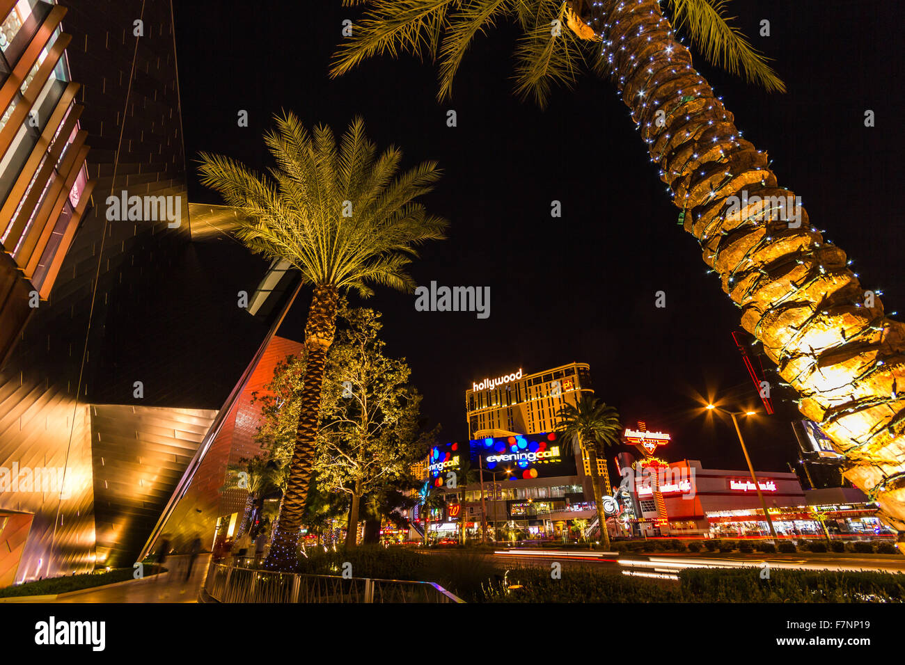 Walking on the Las Vegas strip at night Stock Photo - Alamy