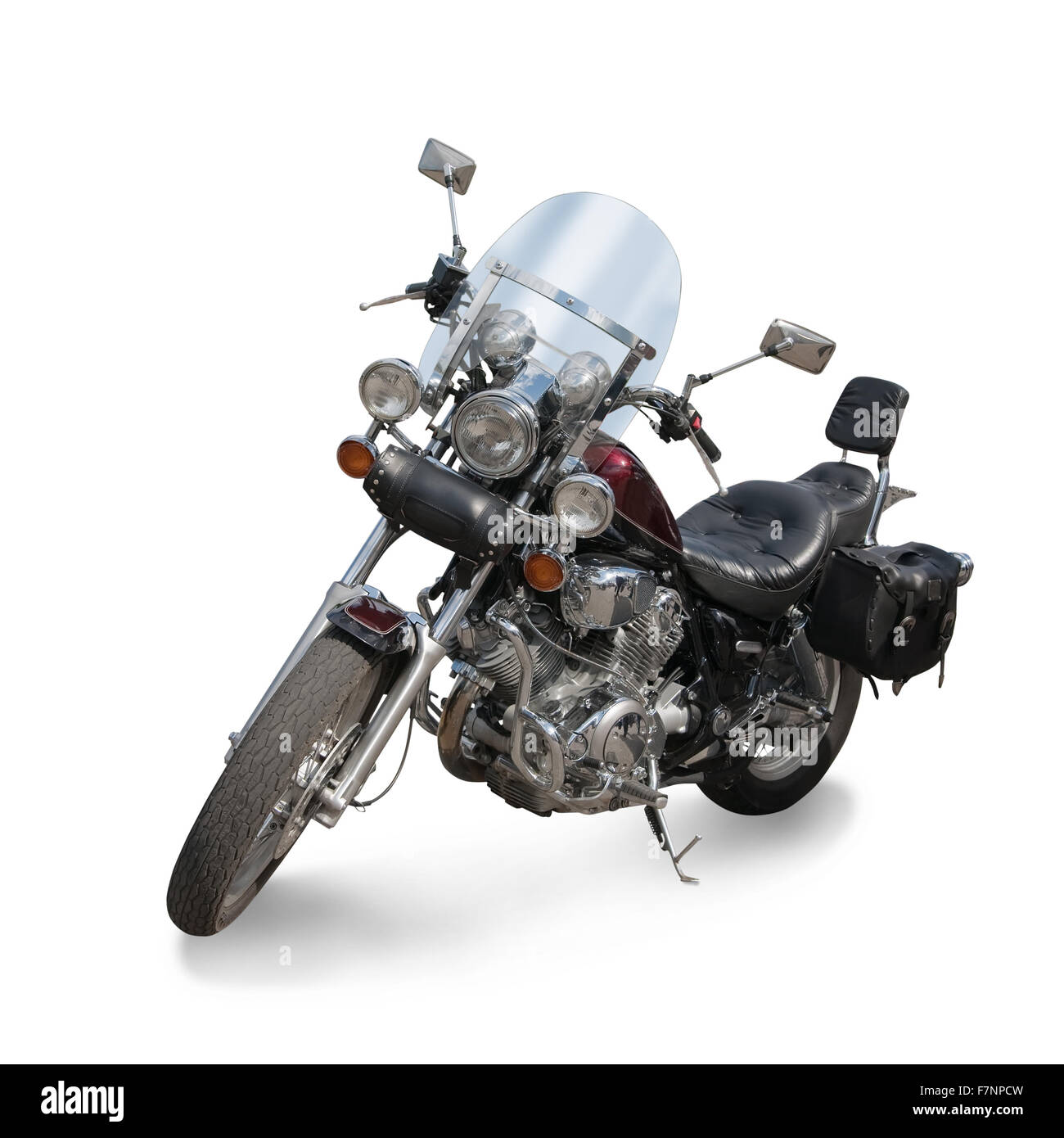large motor cycle. Isolated with clipping path Stock Photo - Alamy