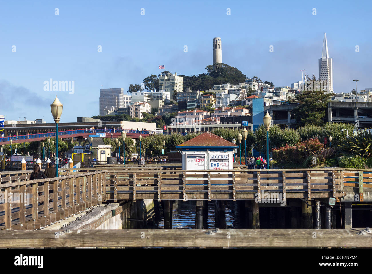 View on Coit Tower from San Francisco Bay Area Stock Photo - Alamy
