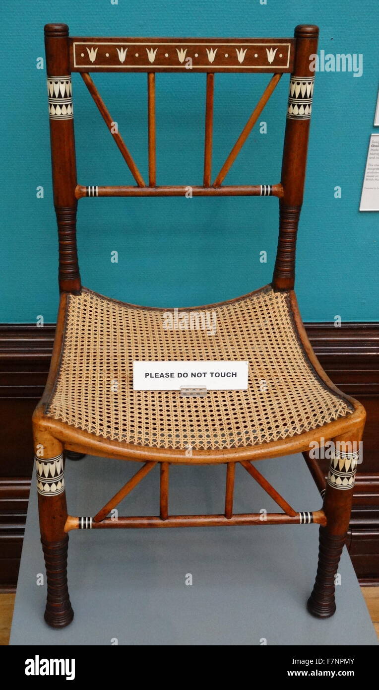 Chair designed by William Holman Hunt (1827-1910) English painter and ...