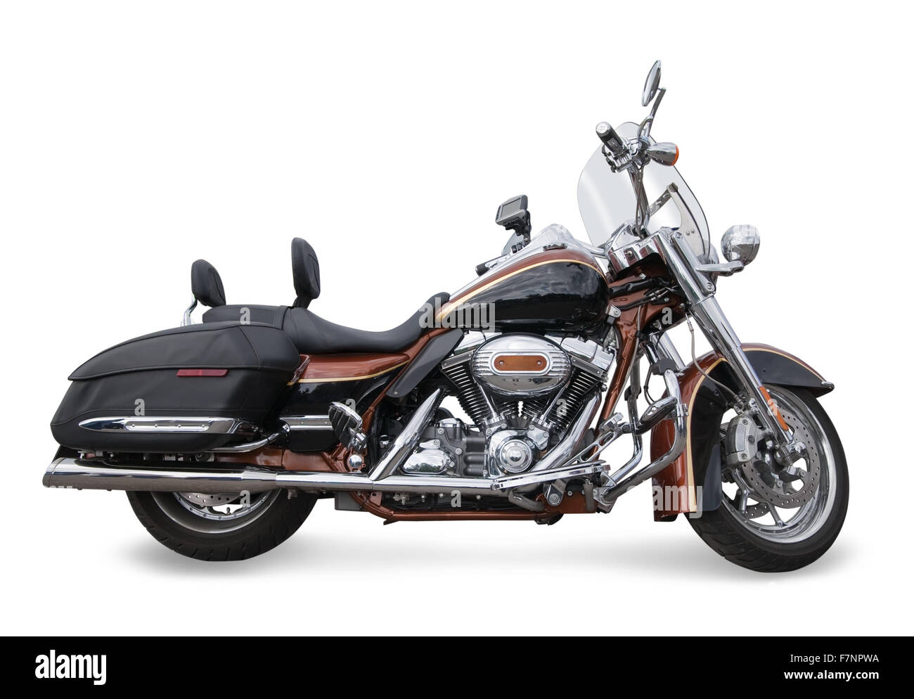 large motor cycle. Isolated with clipping path Stock Photo - Alamy