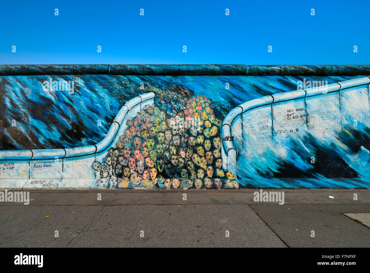 Germany, Berlin, Berlin Wall, East Side Gallery, mural painting Stock ...