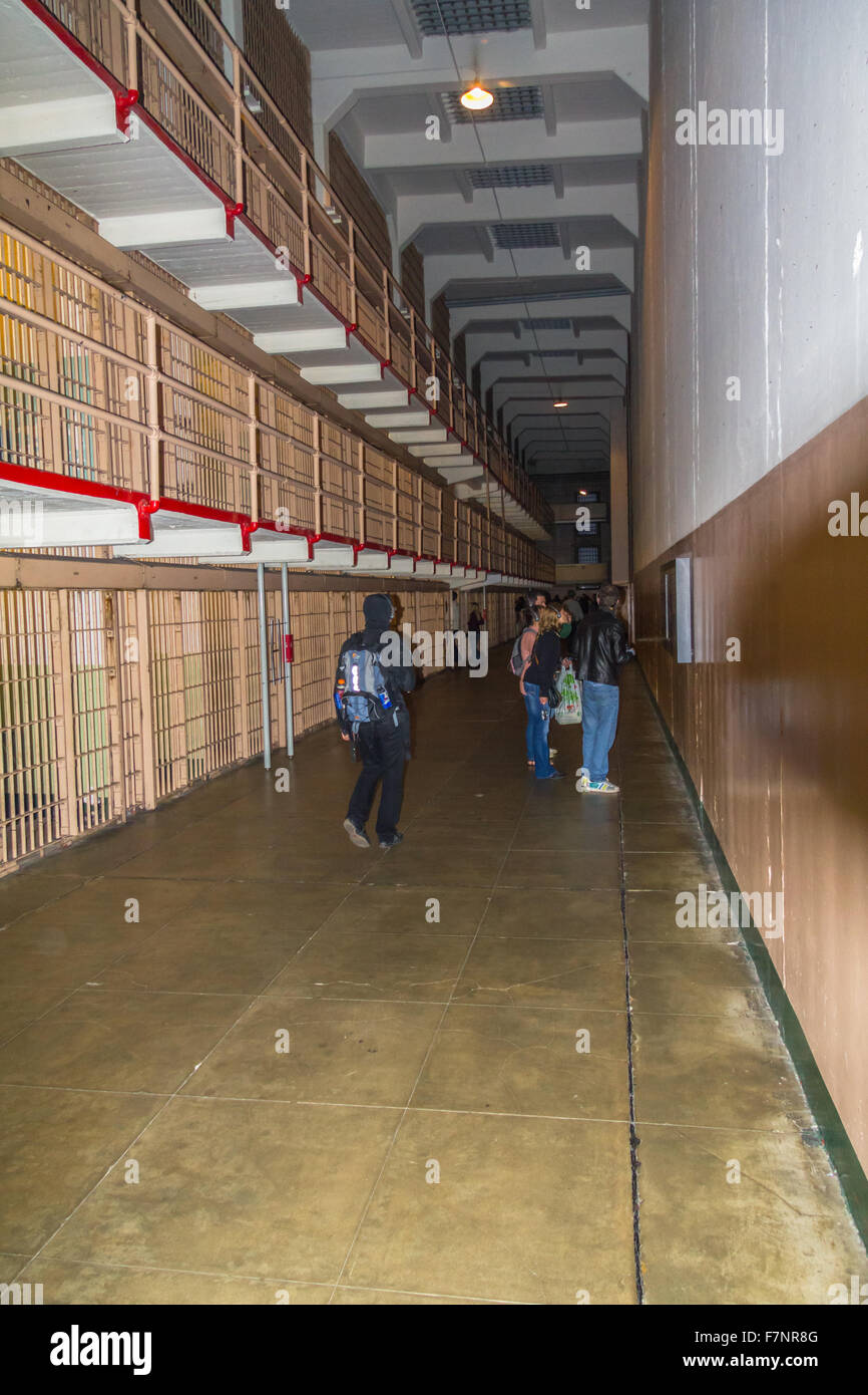 Inside Alcatraz At Night