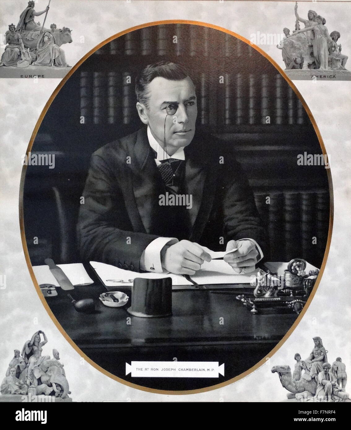 The Right Honourable Joseph Chamberlain (1836-1914) British politician ...