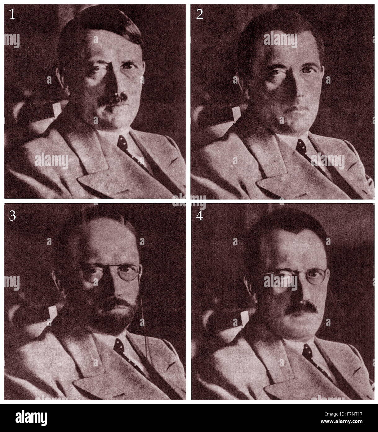 Hitler in disguise. US intelligence images of how Hitler could have ...
