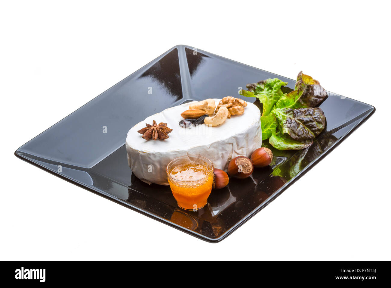 Fresh soft brie cheese Stock Photo - Alamy