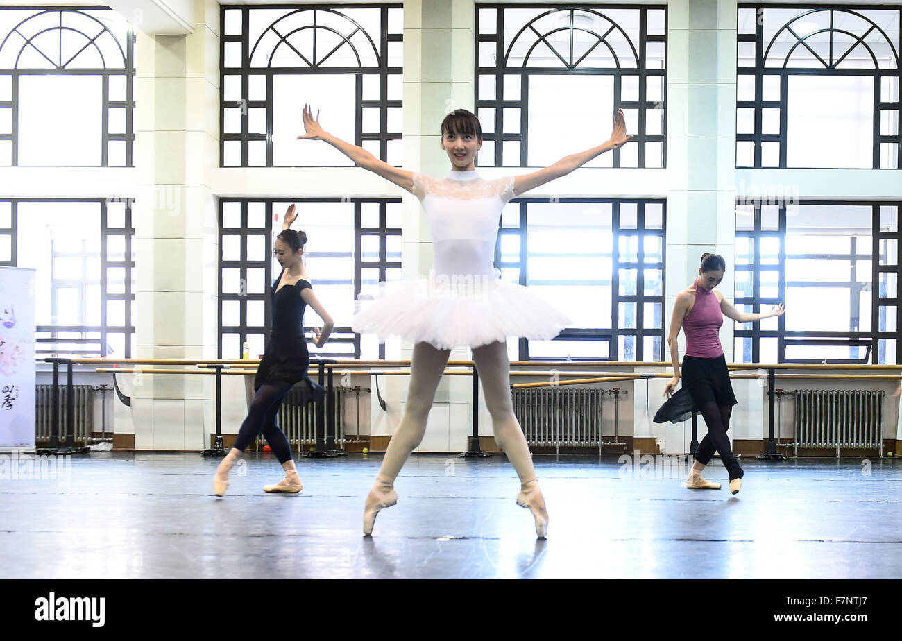 Beijing, China. 2nd Dec, 2015. Dancer of ballet performance "Four ...