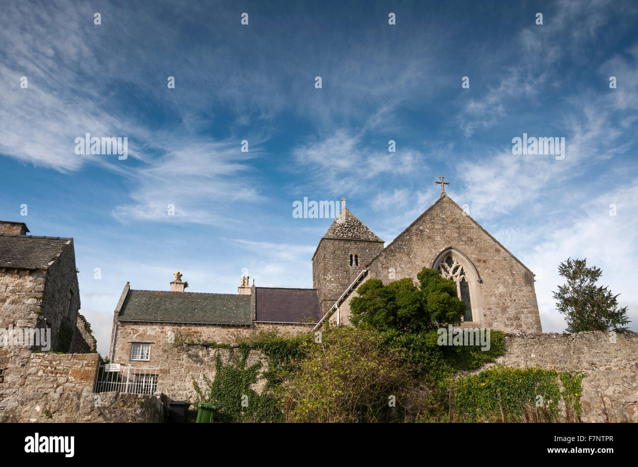 Old church at Penmon on Anglesey in North Wales Stock Photo - Alamy
