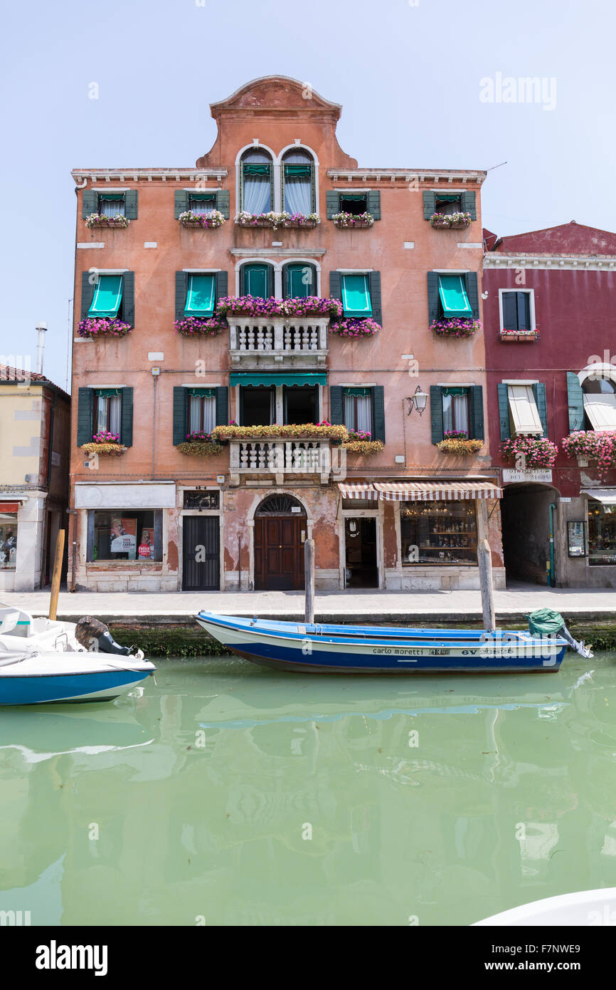 Colourful houses Venice Italy Stock Photo - Alamy