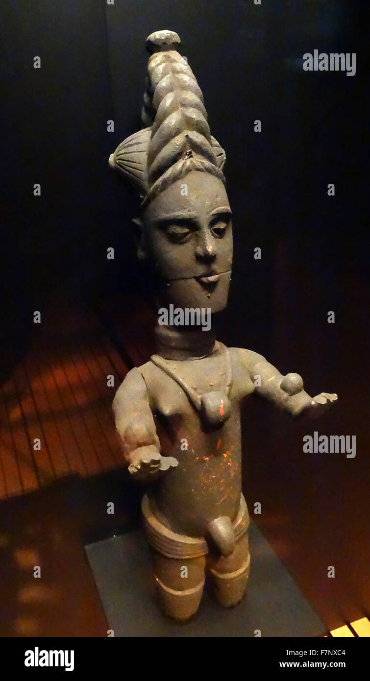 Wooden and leather puppet of King Akpan Chukwu from the Cross River ...