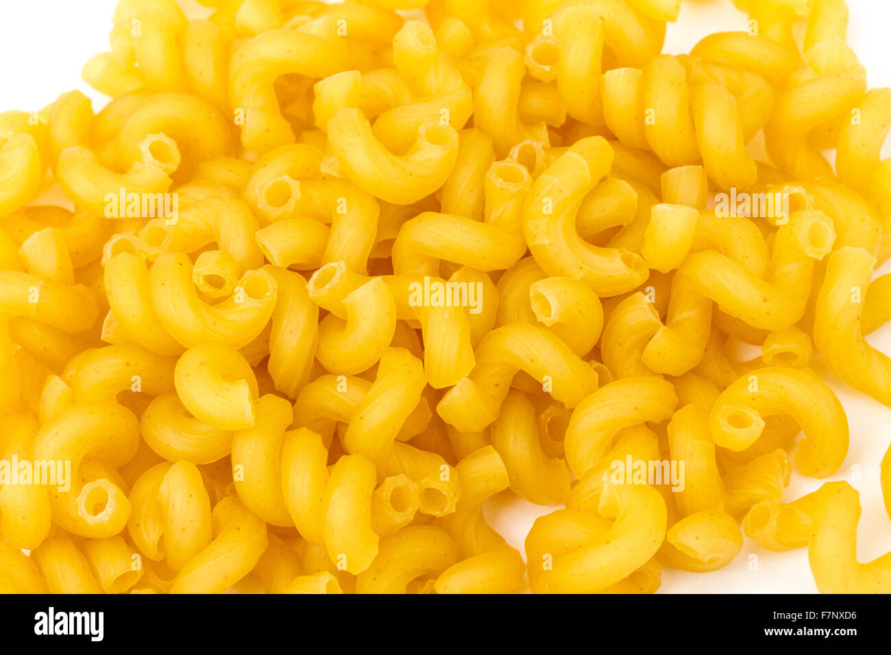 italian pasta (macaroni) isolated on white background Stock Photo - Alamy
