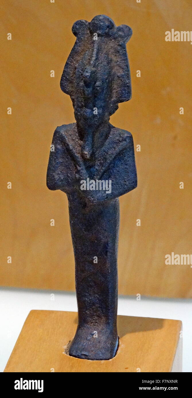 Statuette of the god ancient Egyptian God Osiris. Bronze. Late Period ...