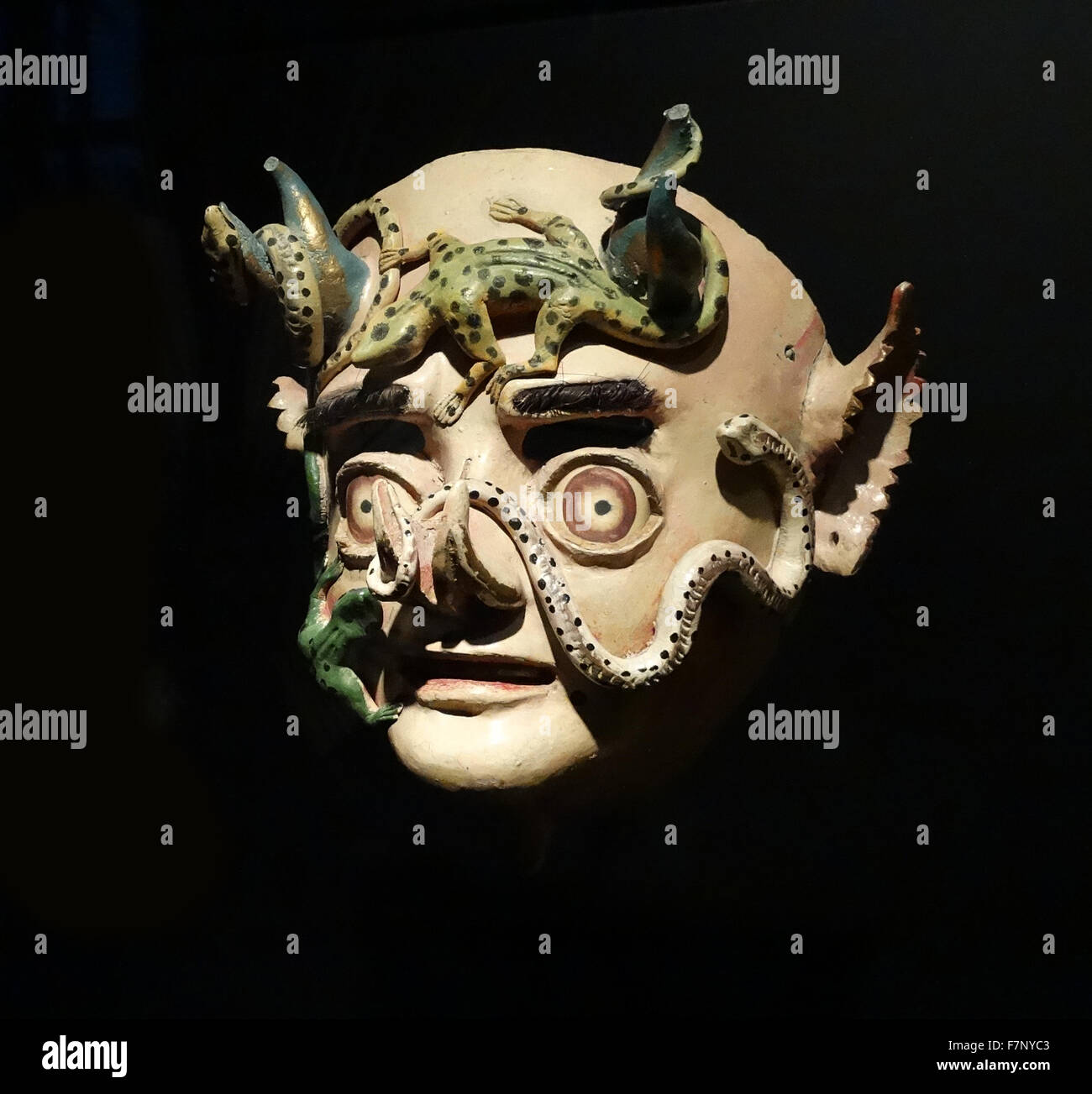 China Supay Mask from Bolivia, Peru. Dated 20th Century Stock Photo - Alamy