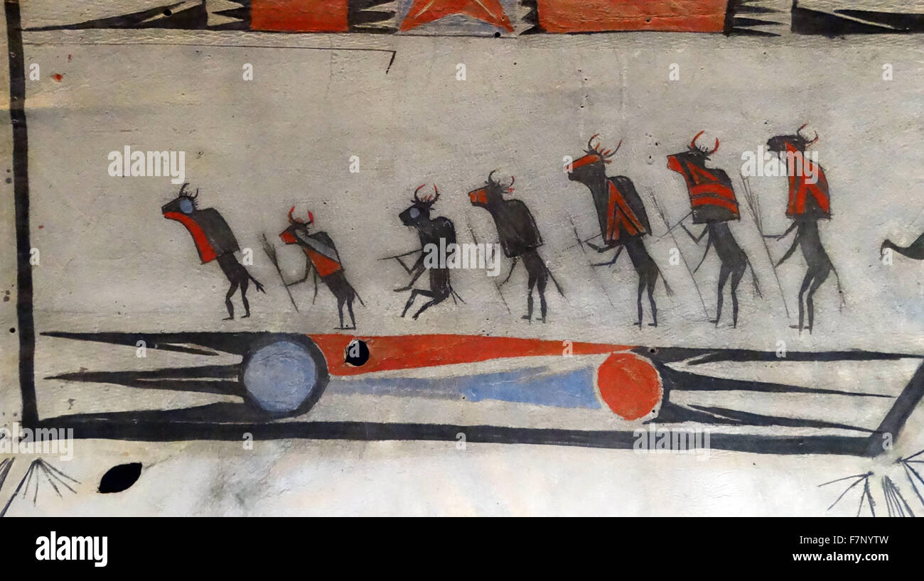 hide buffalo dance robe from the Quapaw tribe, Midwestern Native ...