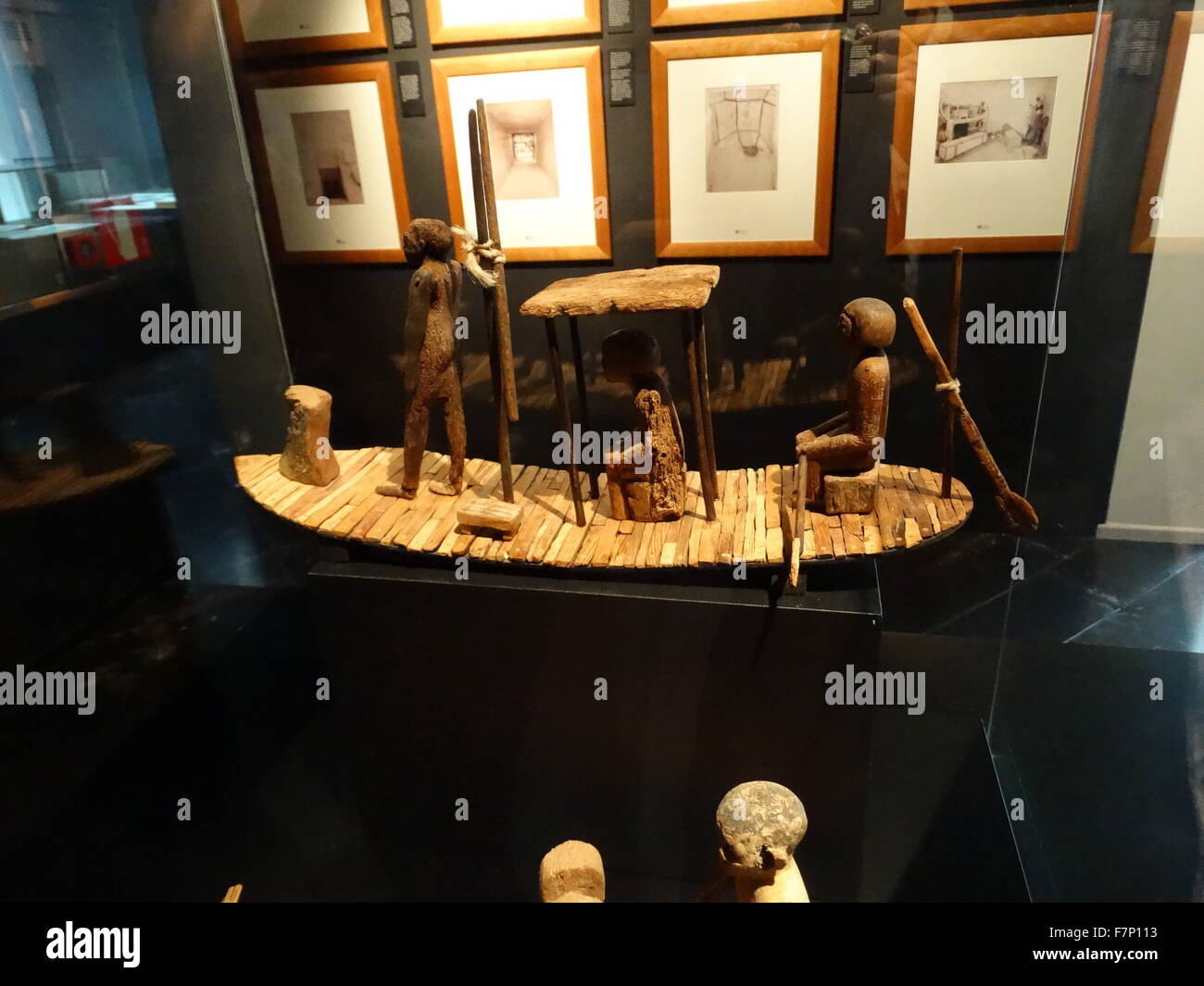 Egyptian tomb model boat egypt burial memorial death hi-res stock ...