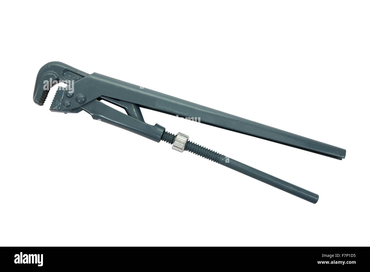 alligator wrench, Isolated over white background with clipping path ...