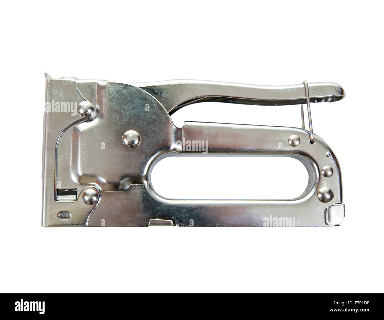 staple gun, Isolated over white background with clipping path Stock ...
