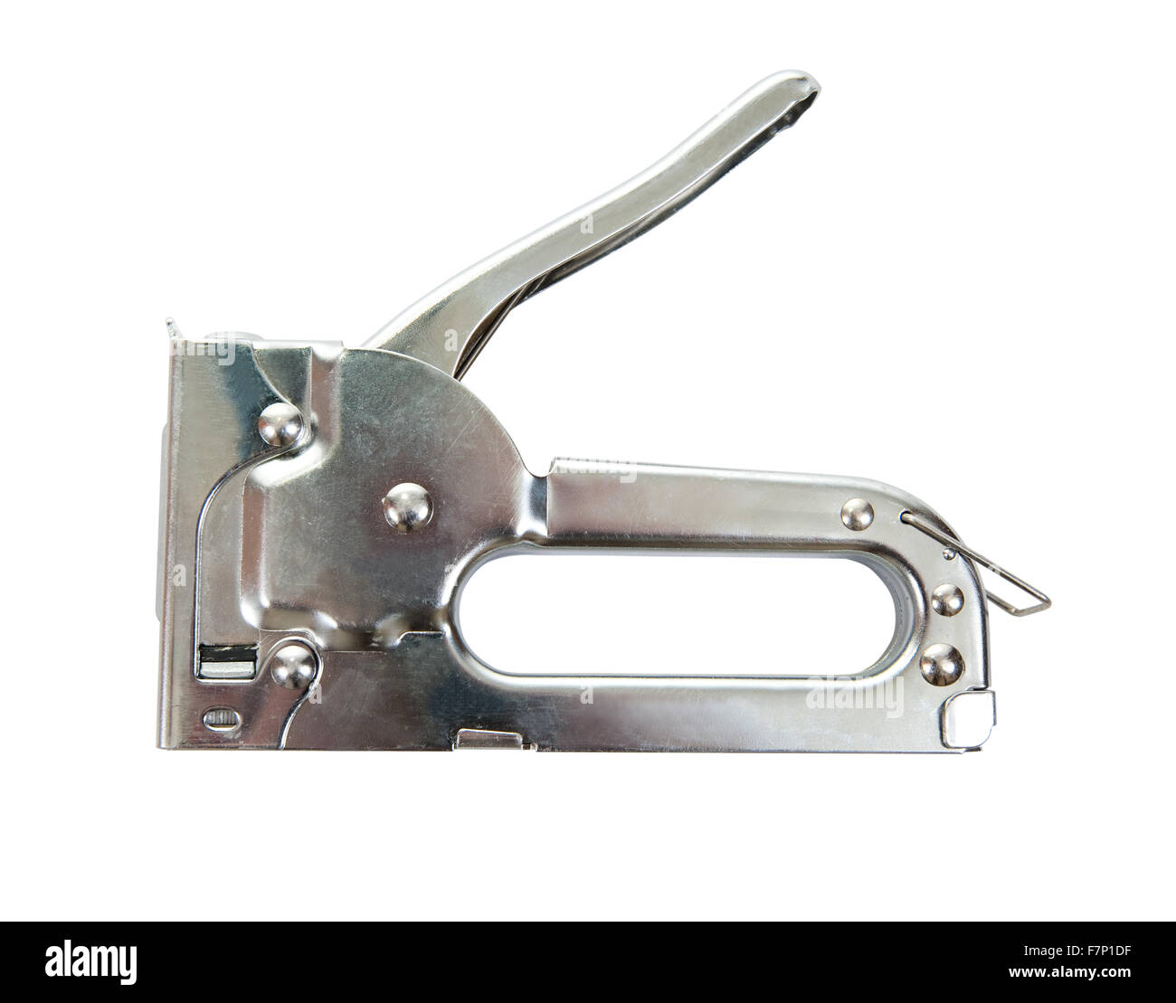 staple gun, Isolated over white background with clipping path Stock ...