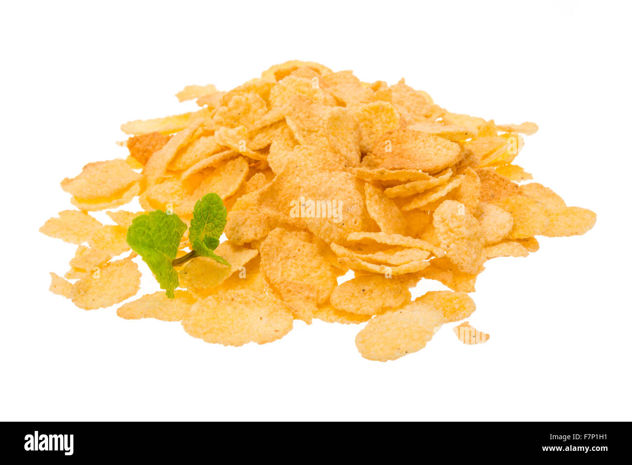 Corn flakes isolated Stock Photo - Alamy