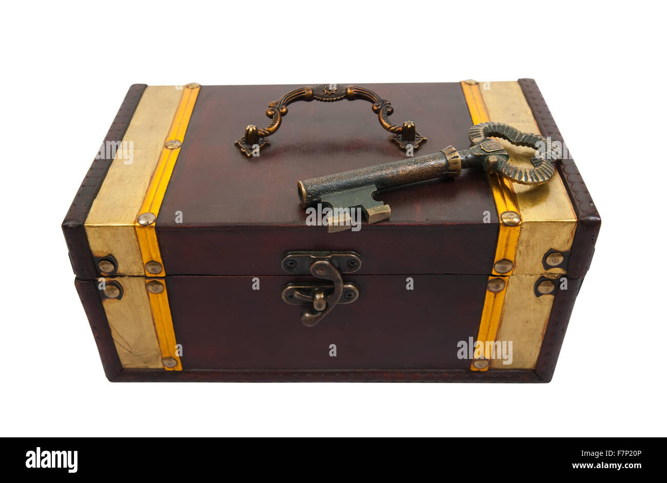 Treasure Chest With Gold Key Stock Photos & Treasure Chest With Gold ...