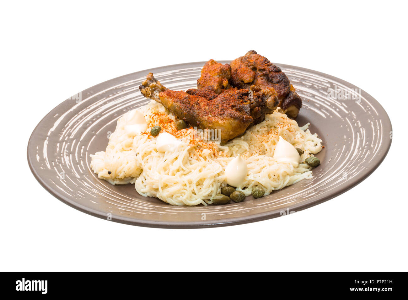 Nutria with noodle isolated Stock Photo - Alamy