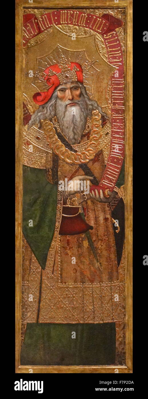 Portrait of Moses by Juan Gascó (1500-1529) painter of the kingdom of ...