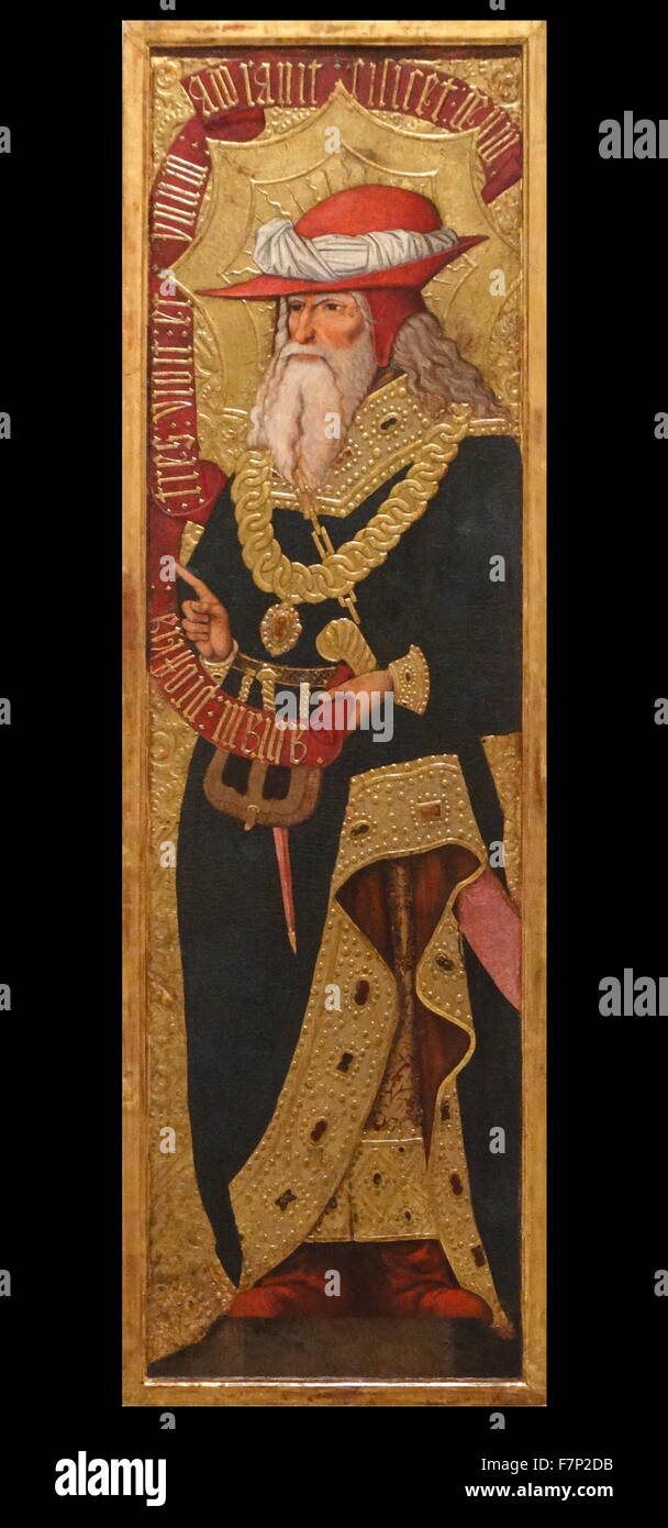 Portrait of Moses by Juan Gascó (1500-1529) painter of the kingdom of ...