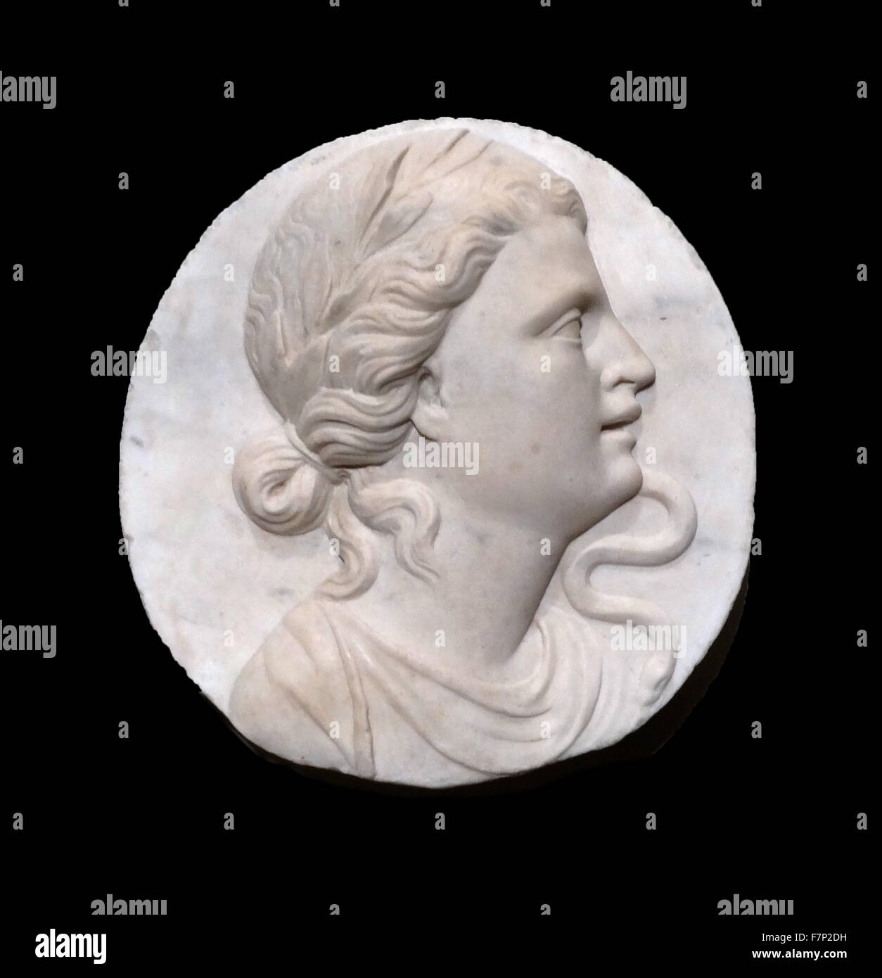 Carved marble titled 'Virtue of Prudence' by Bartolommeo Bandinelli ...