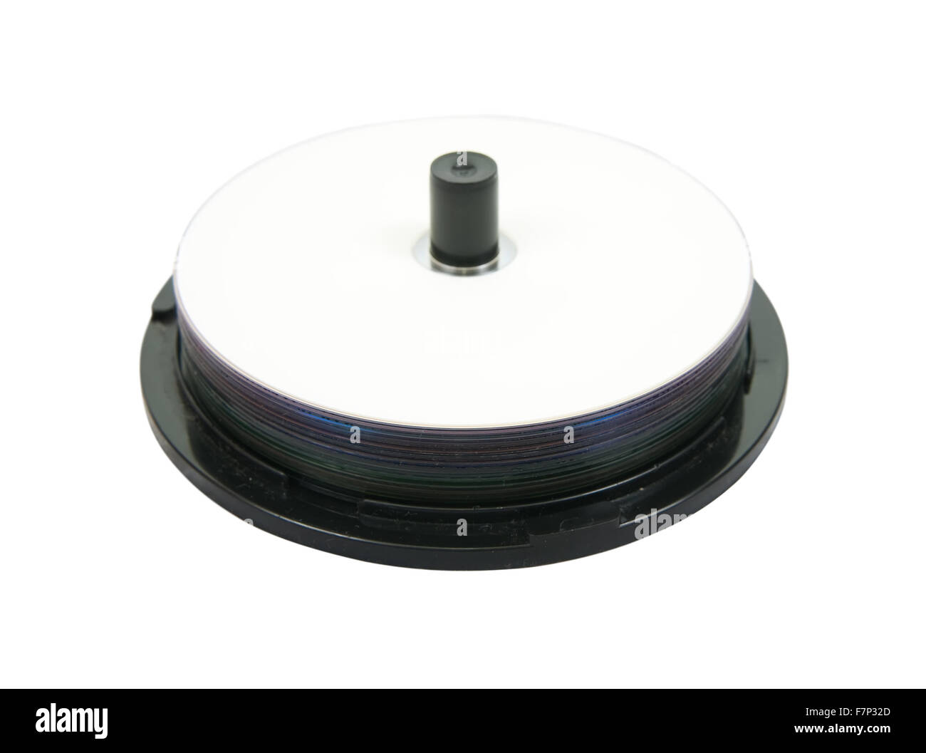 Compact discs. Isolated over white background Stock Photo - Alamy