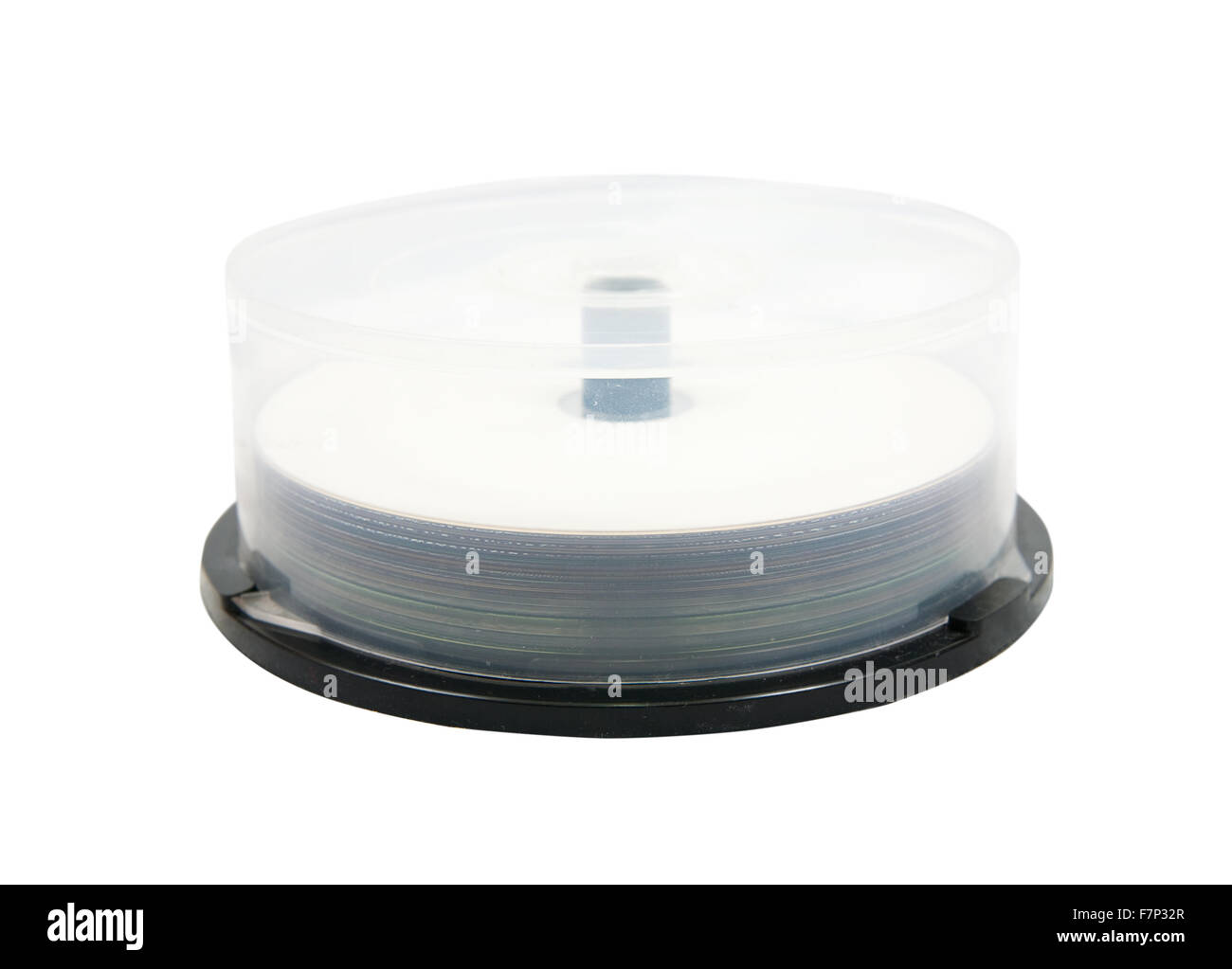 empty CD in box over white. Isolated over white background Stock Photo ...