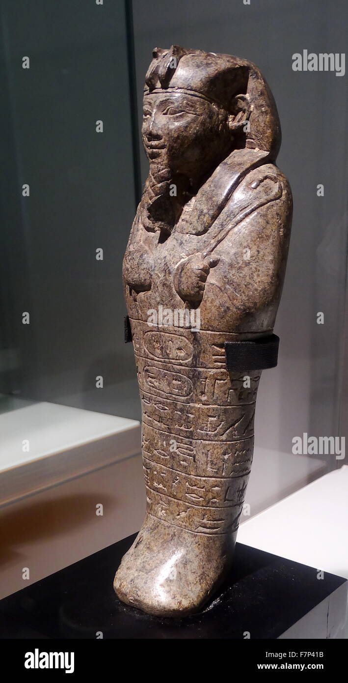 Ushabti of Senkamanisken. Serpentine. King Senkamanisken, Nuri, Napatan ...