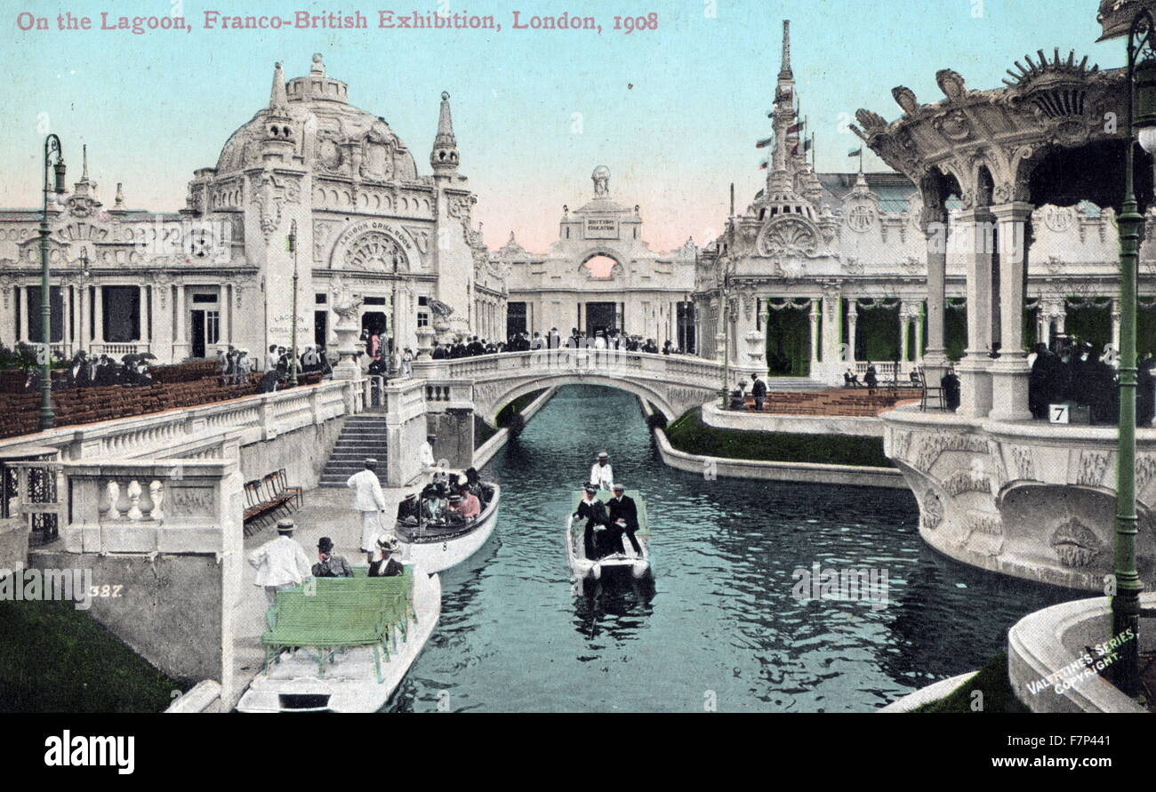 Photograph of the Franco British exhibition London. Dated 1908 Stock ...