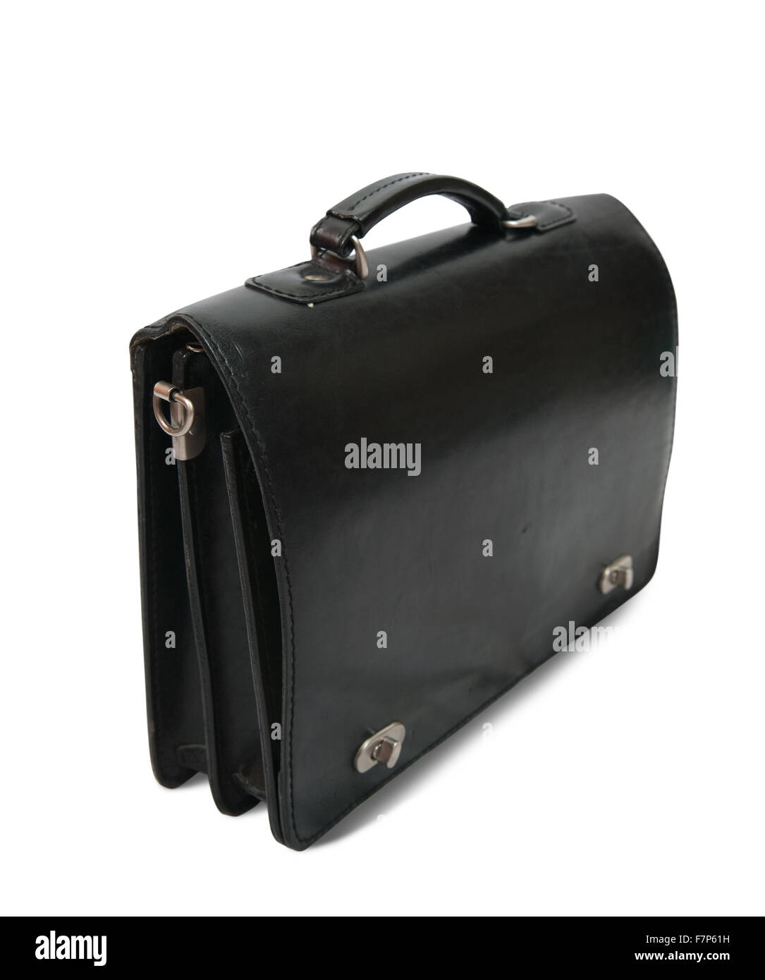 Business brief case isolated on white background Stock Photo - Alamy