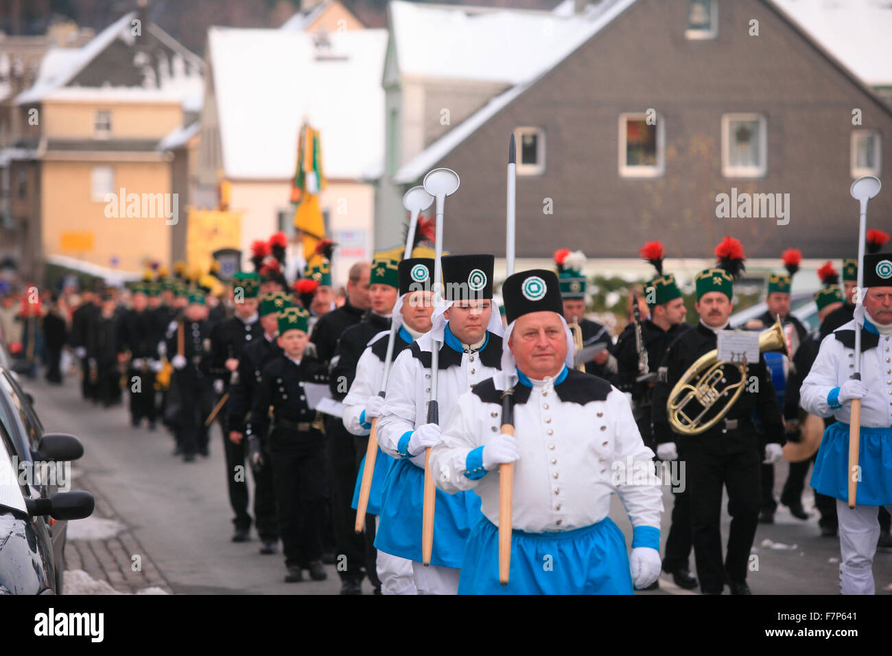 Europa, Deutschland, Sachsen, Erzgebirge, Thum, Bergparade | Europe ...