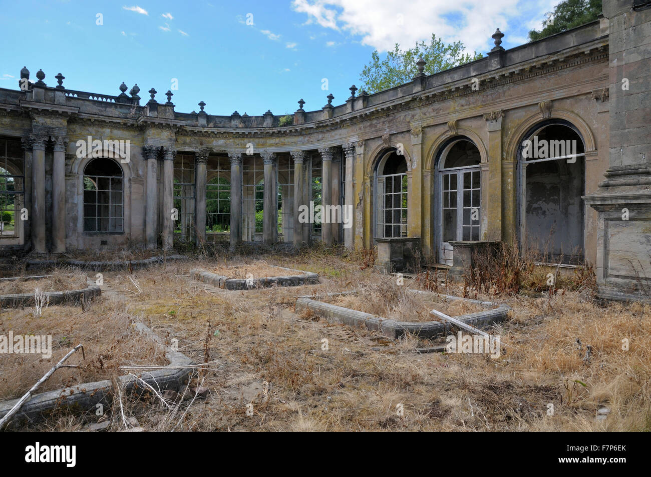 The Grand Entrance, Trentham Hall, Stoke-on-Trent, Staffordshire Stock ...