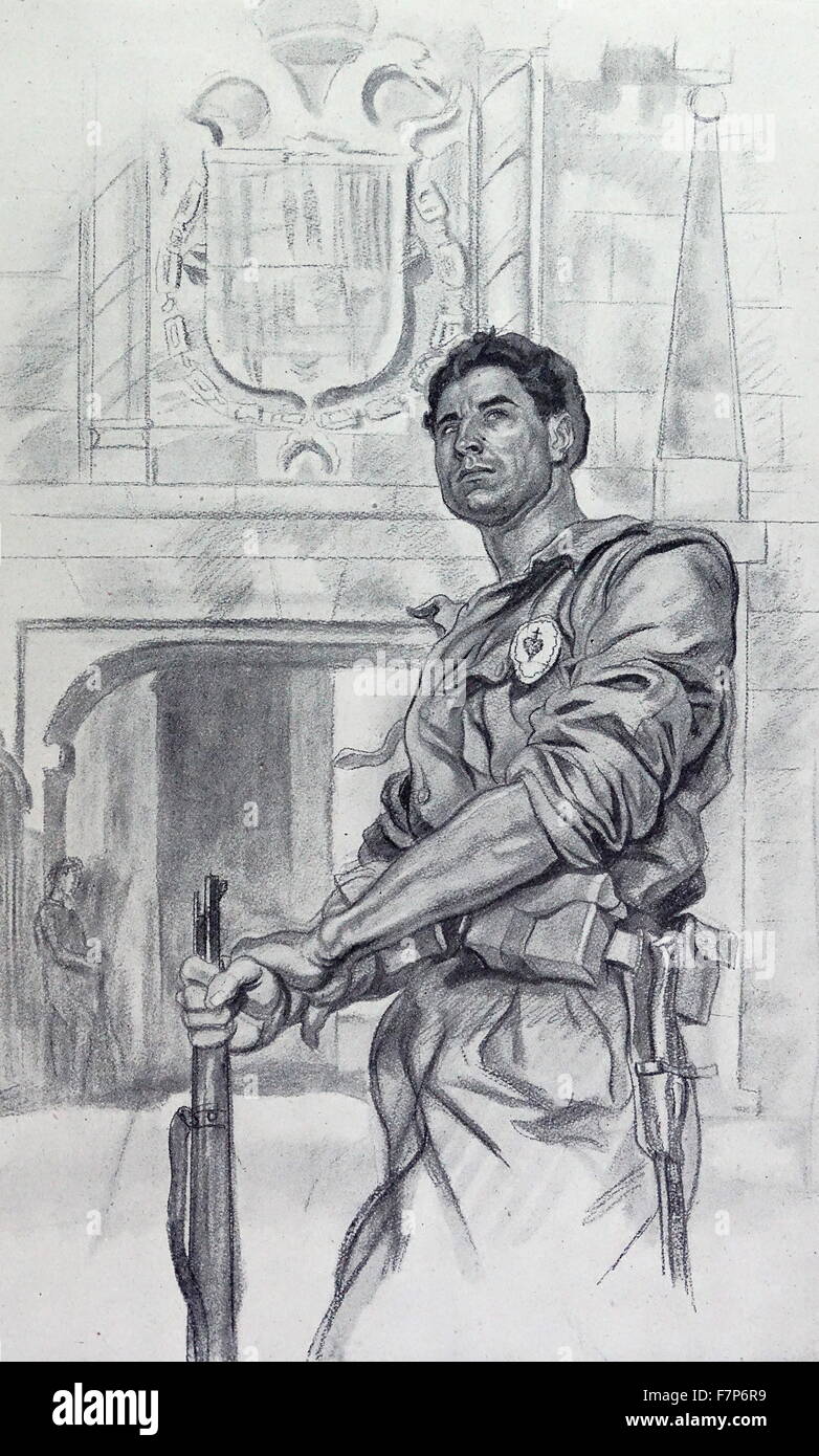Spanish civil war illustration hi-res stock photography and images - Alamy