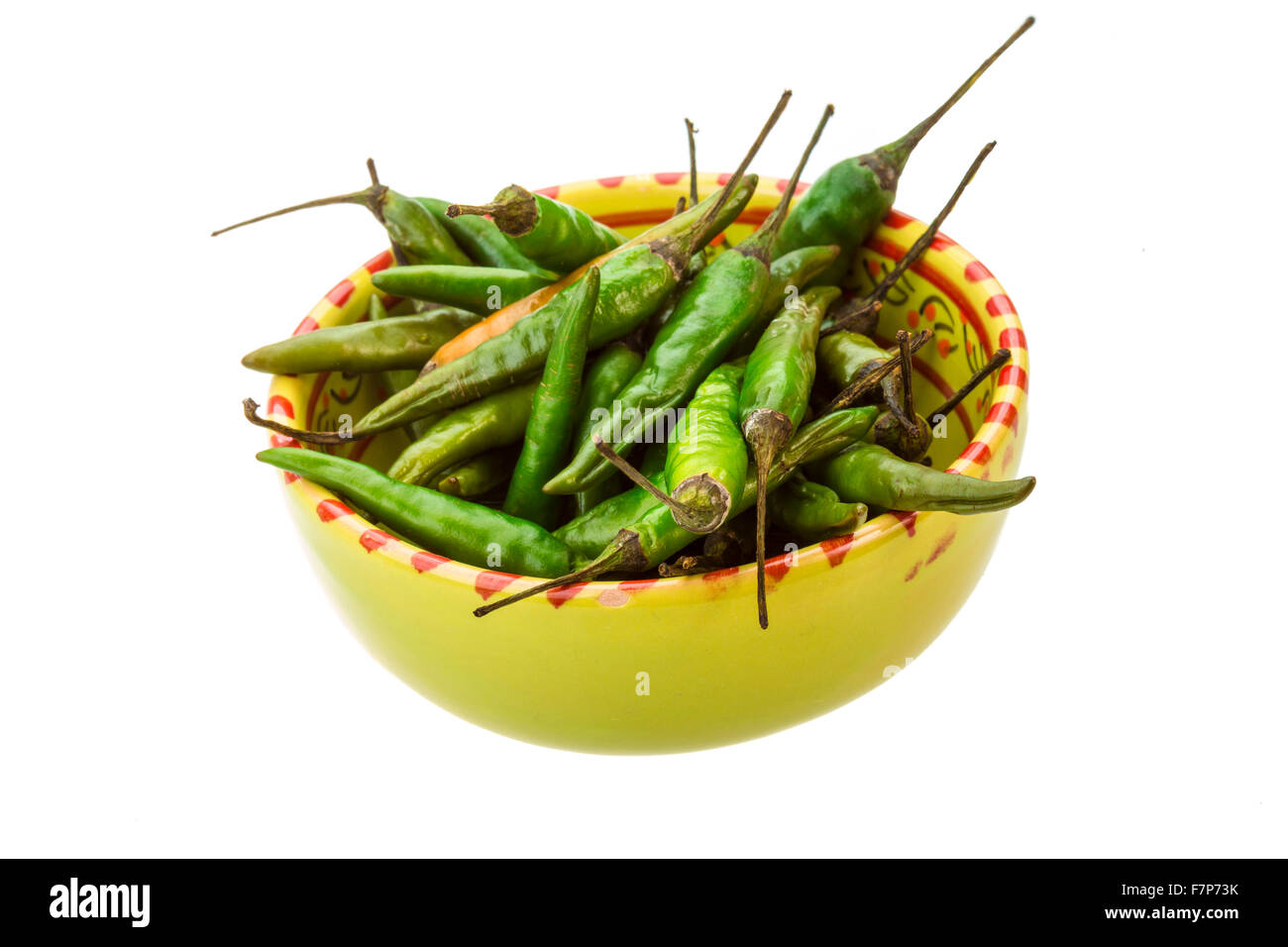 Green chilli pepper isolated Stock Photo - Alamy