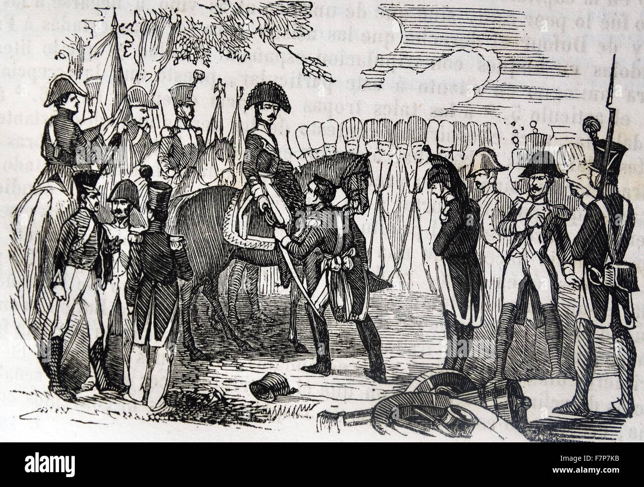 Surrender by France at the Battle of Bailén, General Pierre Dupont de l ...