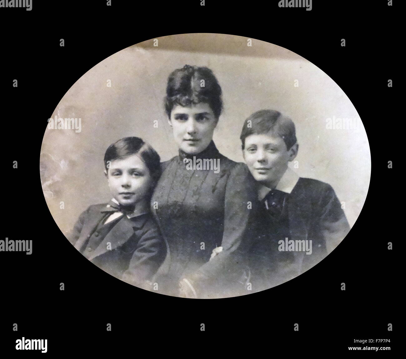 Winston churchill mother brother child children john jack jennie hi-res ...